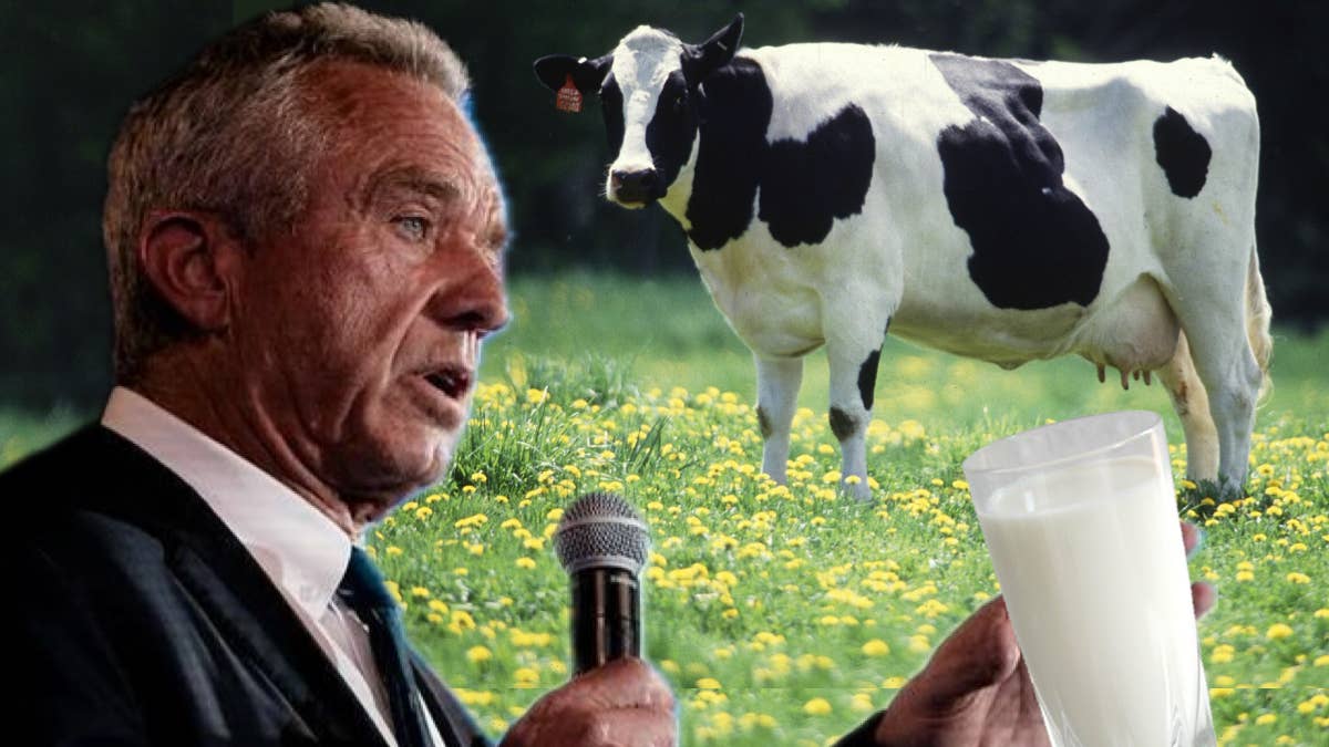 Internet Reacts to RFK Jr’s “I Only Drink Raw Milk” Declaration ...