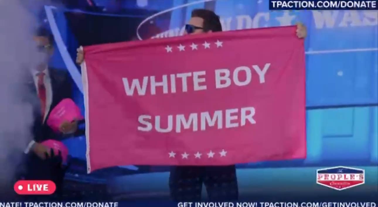 Internet Reacts to Trump Event's White Boy Summer Flag - MeidasTouch