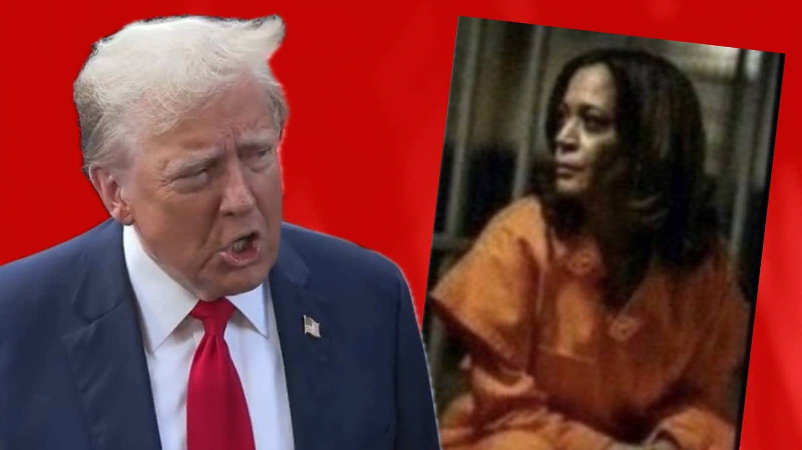 Trump Depicts Kamala Harris Wearing an Orange Prison Jumpsuit - MeidasTouch