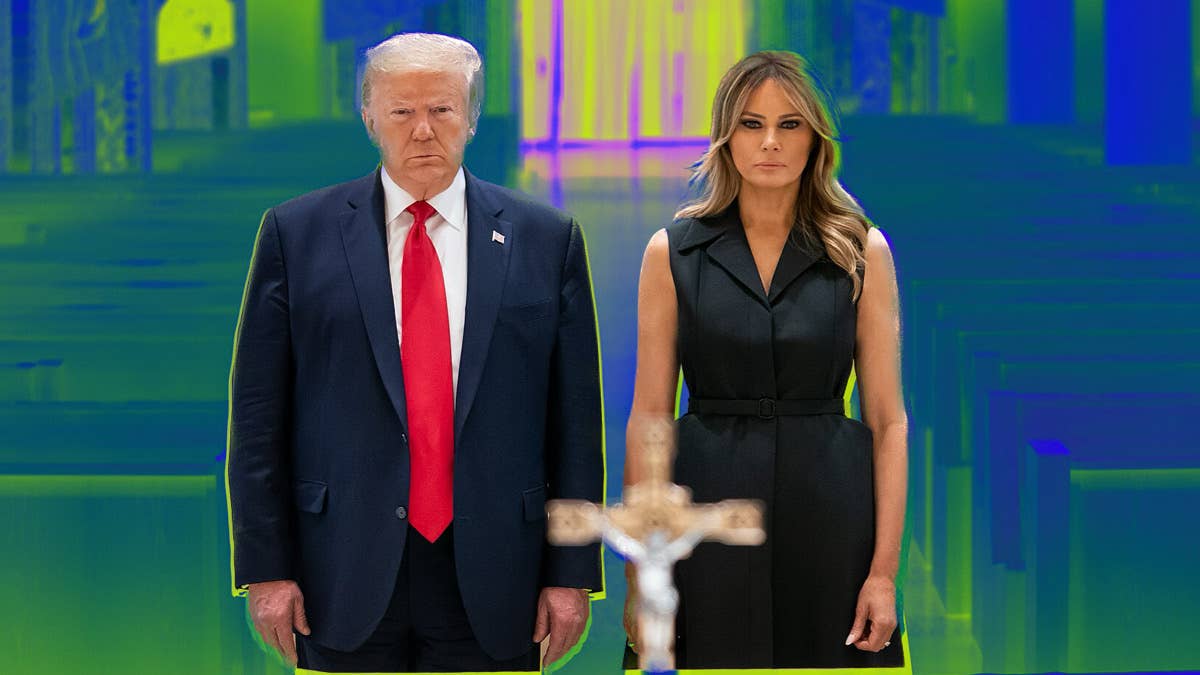 Internet Reacts to Golden-Hoofed, Trump Cash-Covered Goat Idol at Mar-a ...