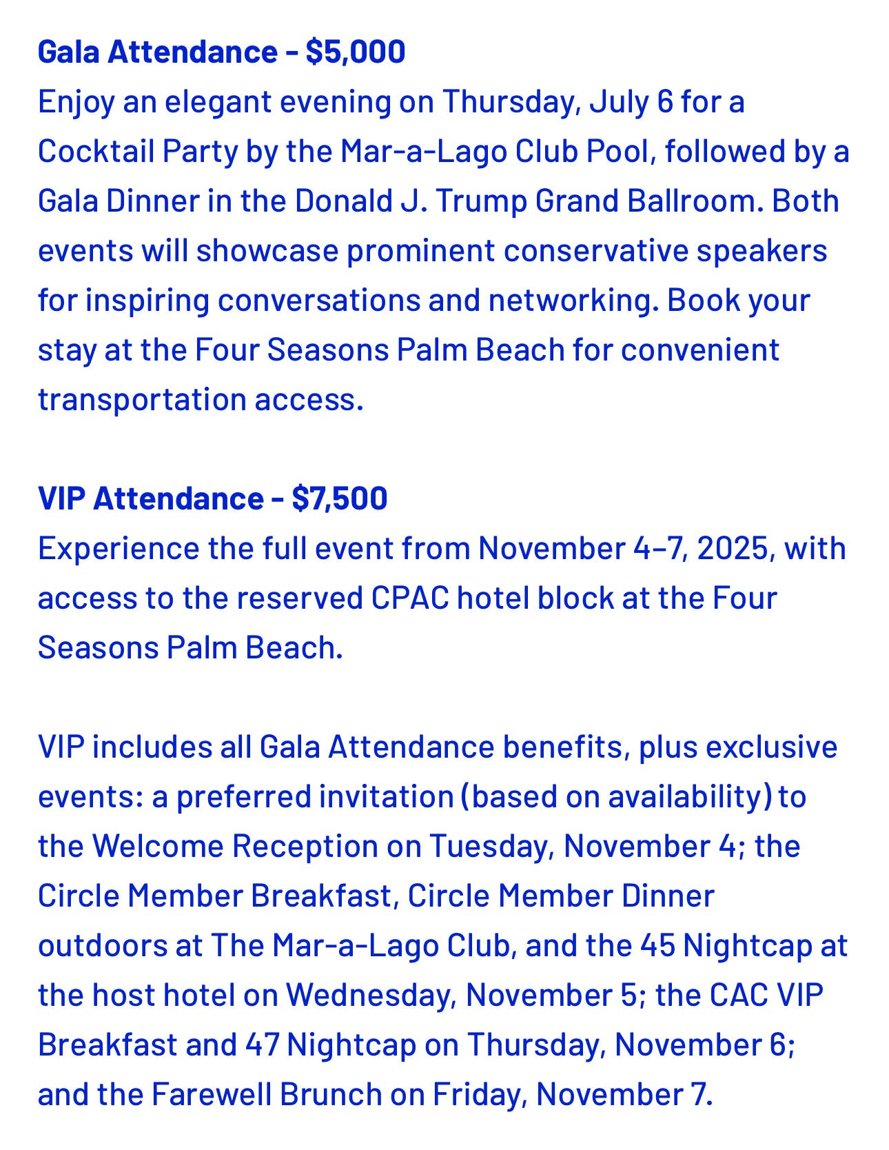 Trump to Host $5,000 - $25,000 CPAC Gala at Mar-a-Lago - MeidasTouch