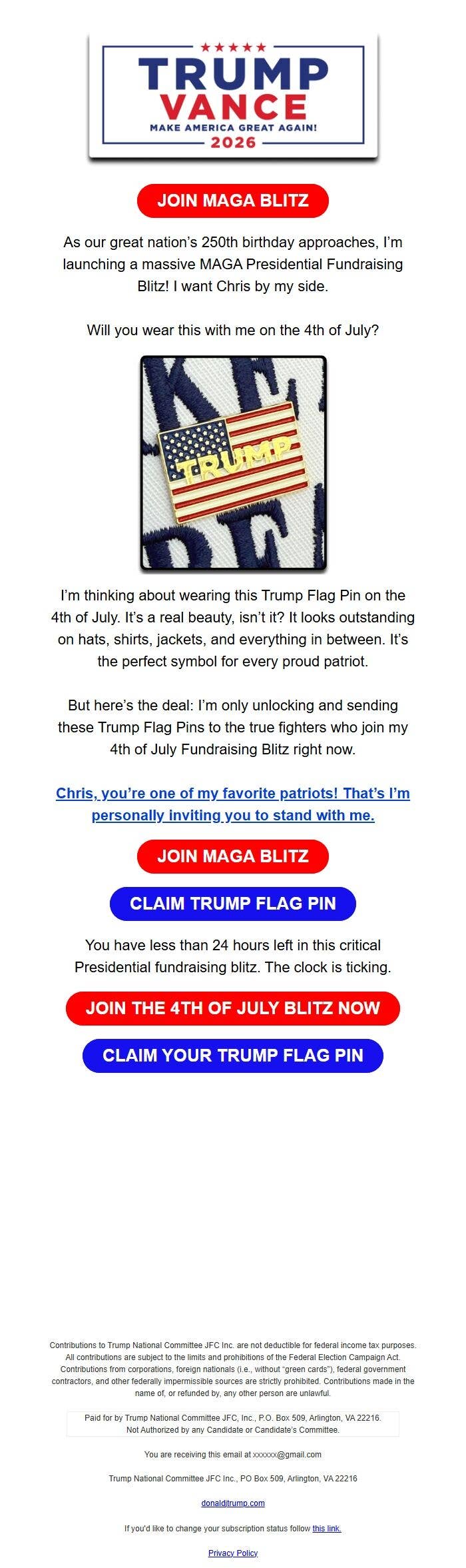 Trump Offers Trump-Branded American Flag Pins - MeidasTouch