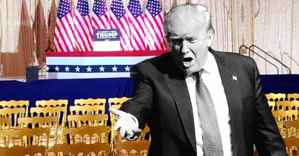 Video Surfaces of Empty Seats, Mar-a-Lago Guests Ignoring Trump During ...