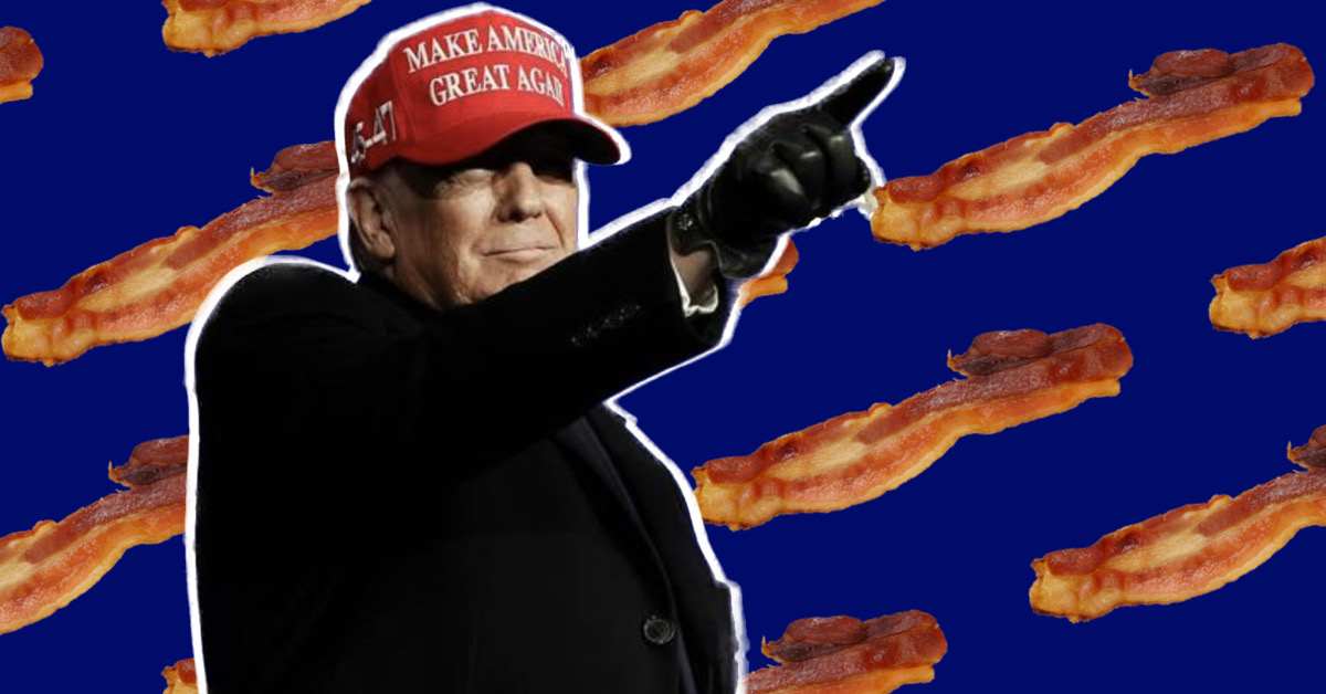 Trump Falsely Claims Bacon is 4X Higher than 3 Years Ago - MeidasTouch News