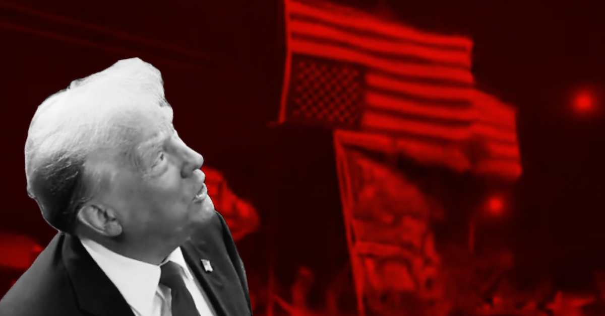 Convicted Felon Trump Posted Giant, Upside Down American Flag Video ...