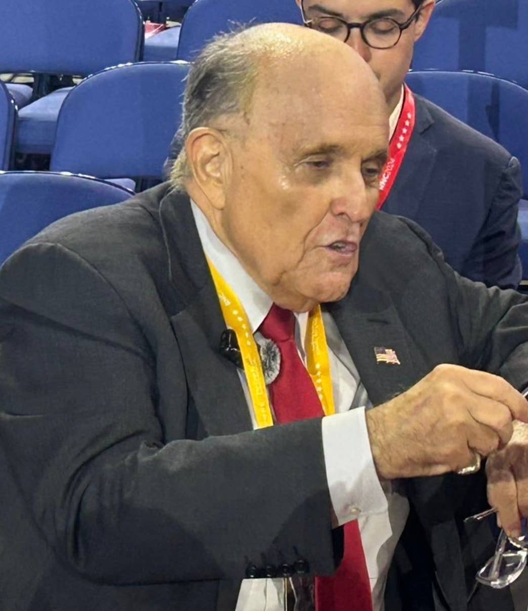 Rudy Giuliani Falls to Floor at RNC - MeidasTouch News