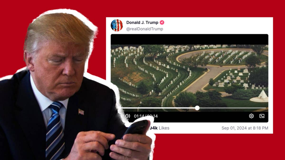Trump Campaign Releases Another Video Using Arlington National Cemetery ...