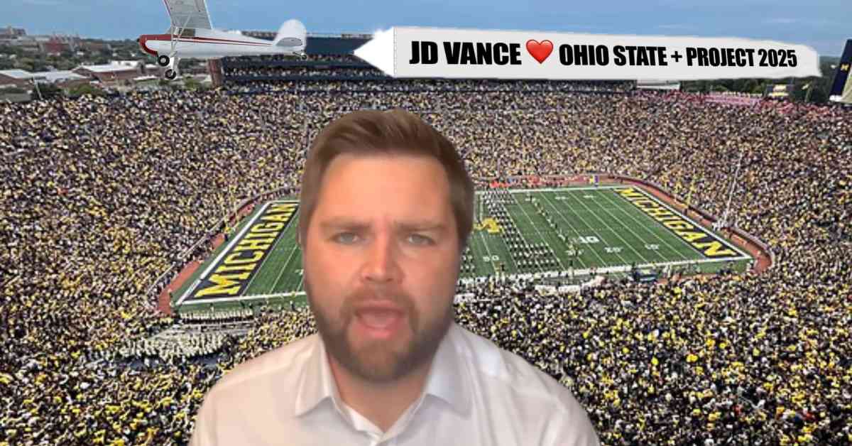 DNC Trolls Trump and Vance With Plane Banners Over College Football ...