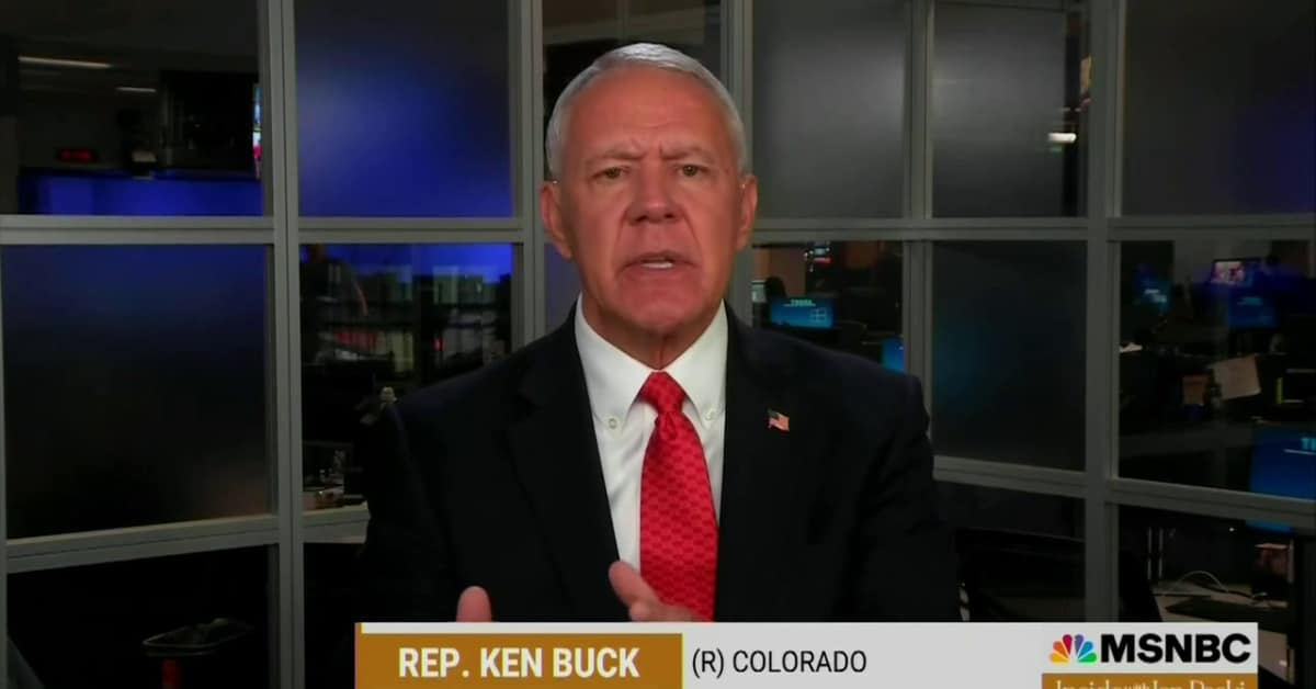 Ken Buck Trolls GOP On His Way Out of Congress By Signing Democratic ...