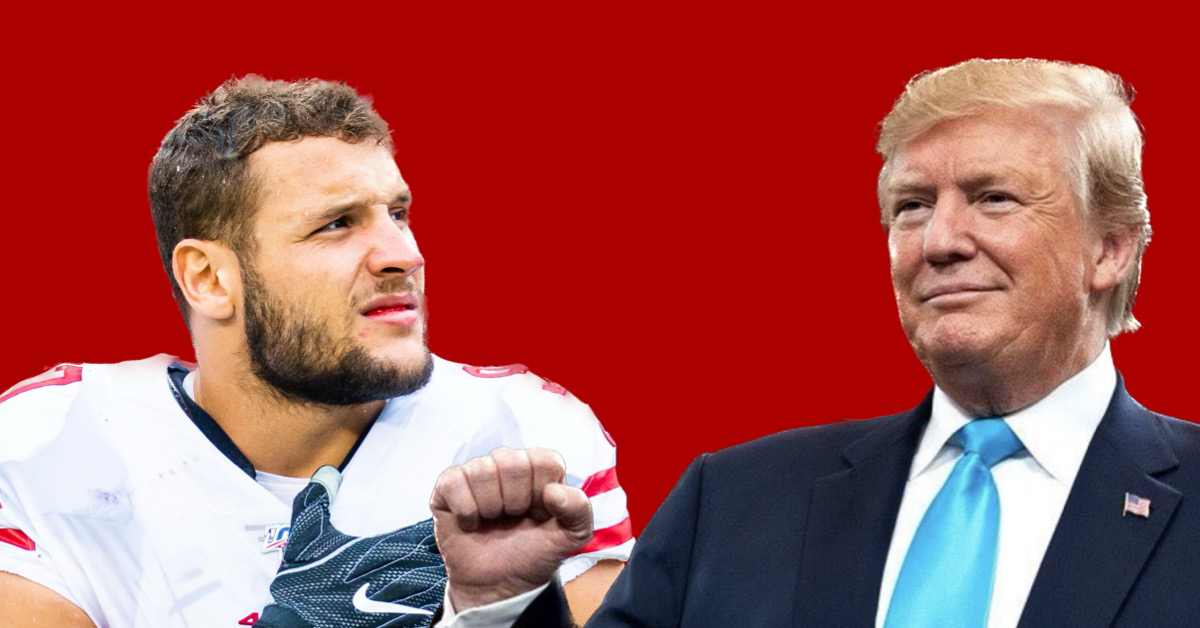 Trump Posts Tweet Celebrating Support from 49ers Defensive End Nick ...