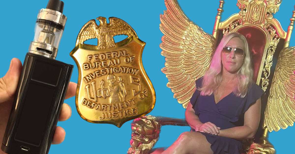 Busted— Marjorie Taylor Greene Scrubbed False FBI Badge Claim and Vape ...