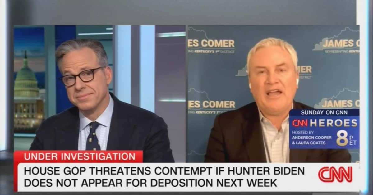 Comer Humiliated on CNN After Claiming Hunter Biden Was Indicted to ...