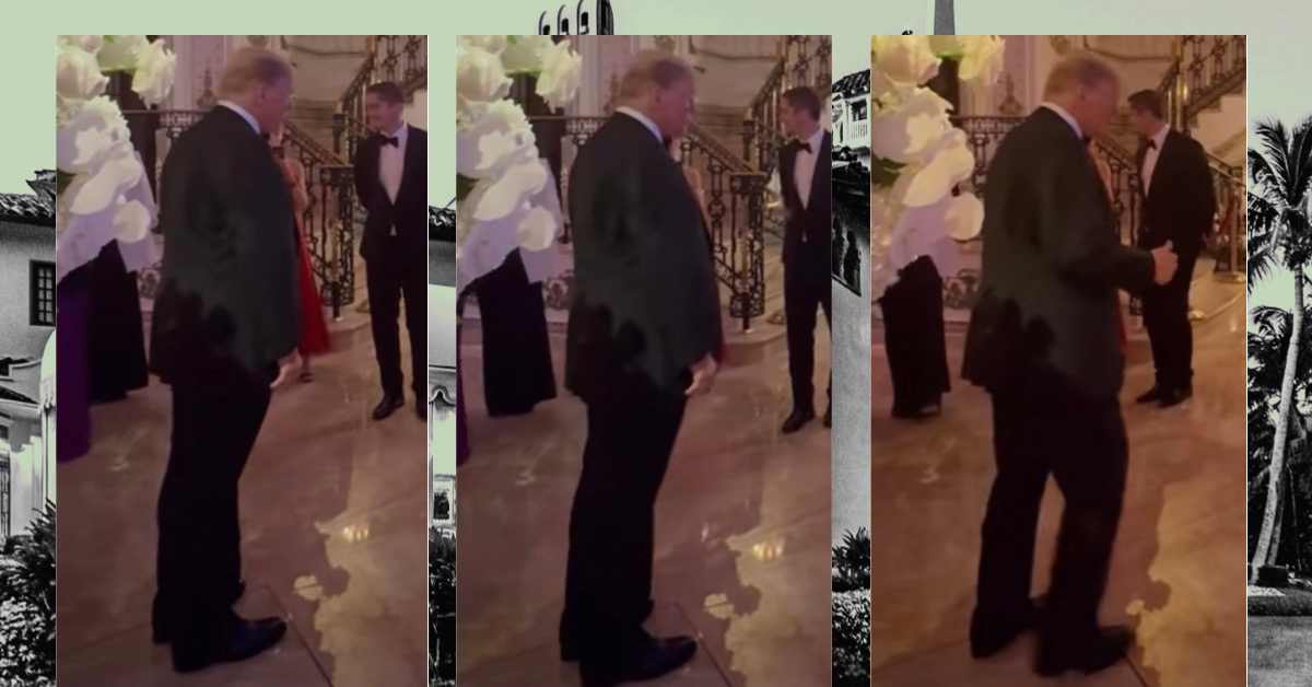 Twitter Reacts to Video of Trump Leaning and Wobbling While Posing for ...