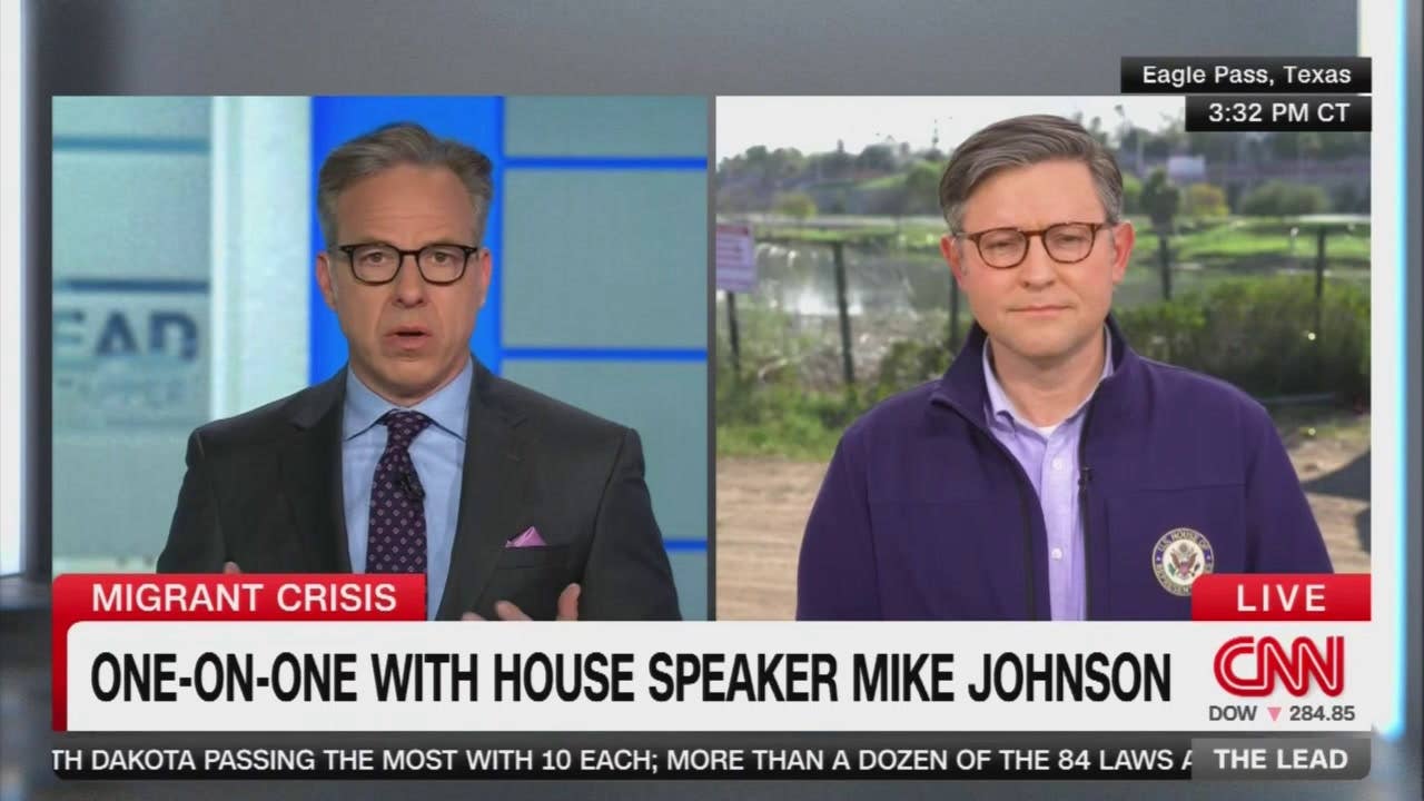 Border Funding Fact-Check Leaves Speaker Johnson Fumbling for New Topic ...