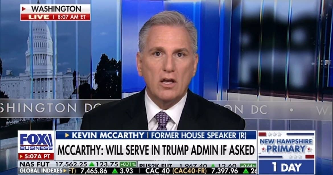 McCarthy: Freedom Caucus is Sabotaging Mike Johnson & Hurting Military ...