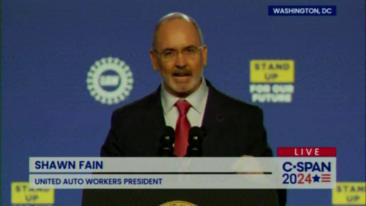 UAW President Torches 'Scab' Trump as Union Endorses Biden ...