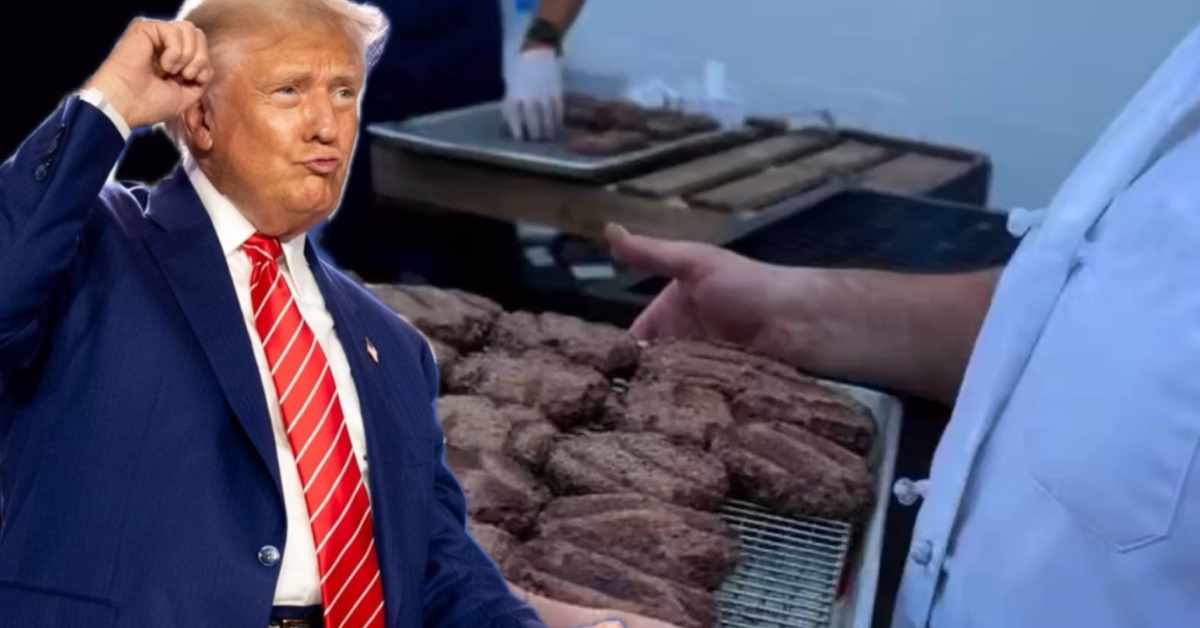 Trump Serves Reheated Hamburgers at White House July 4th Party ...