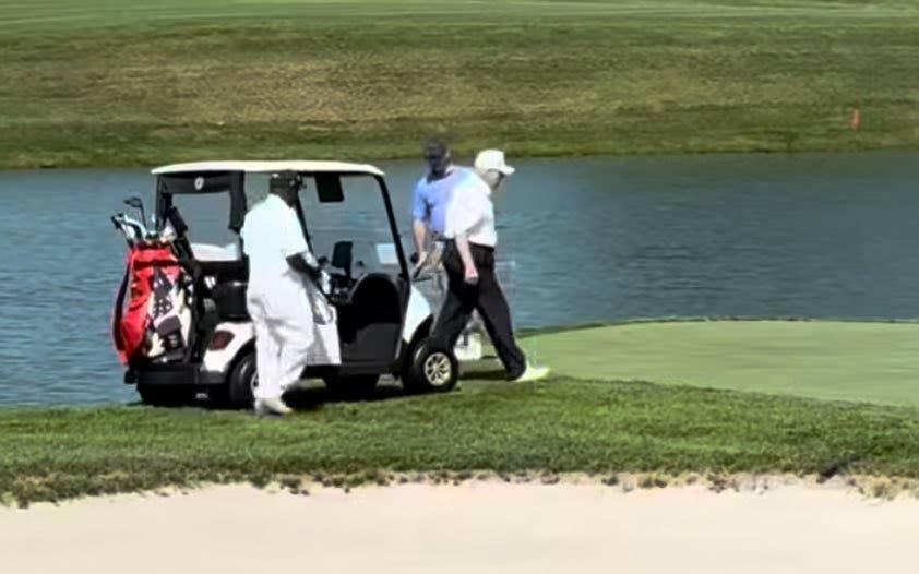 Trump Slips in Another Unscheduled Golf Trip - MeidasTouch News
