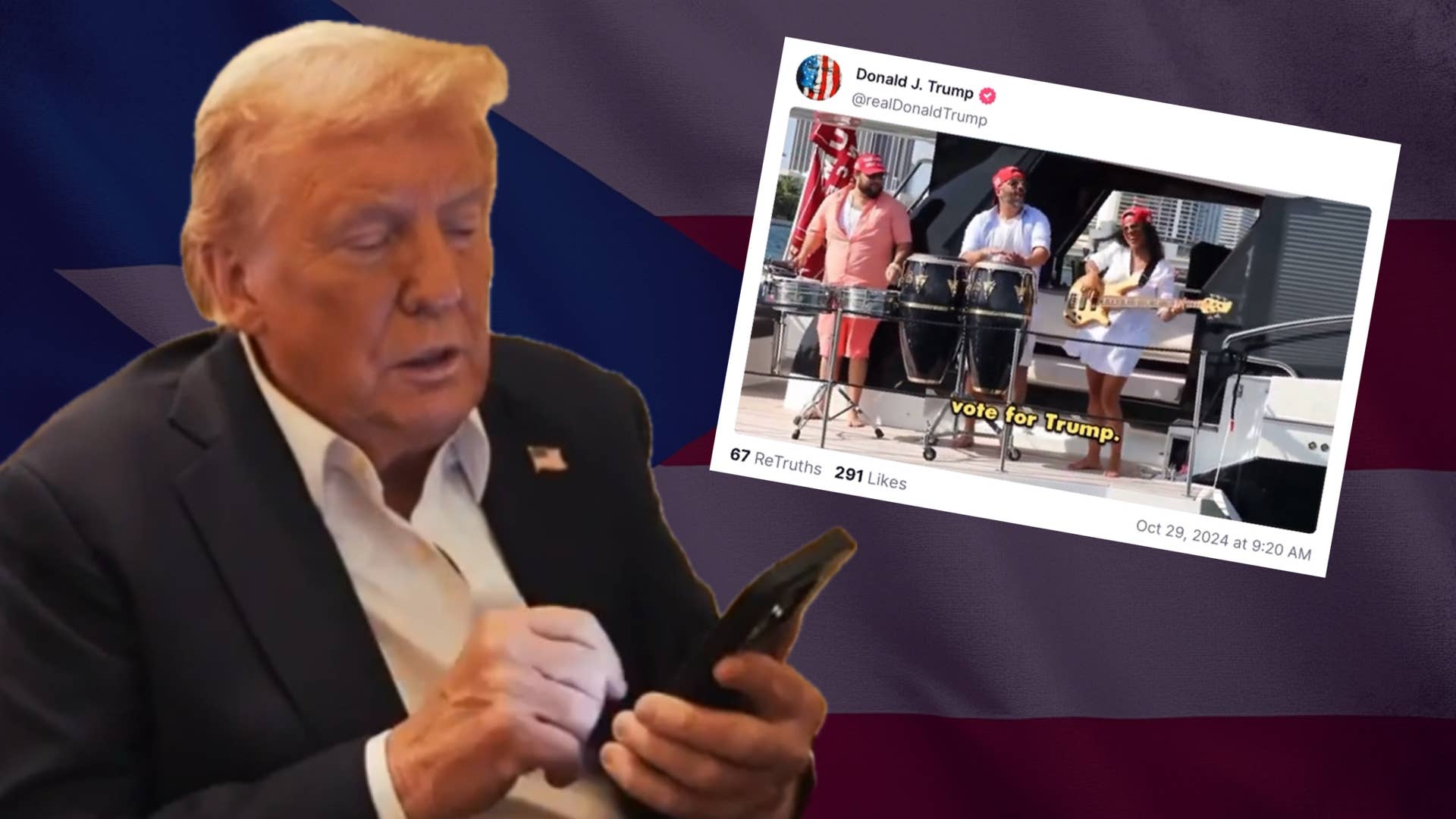 Trump Posts MAGA Themed Latin Music Video Amid Racist Rally Fallout ...