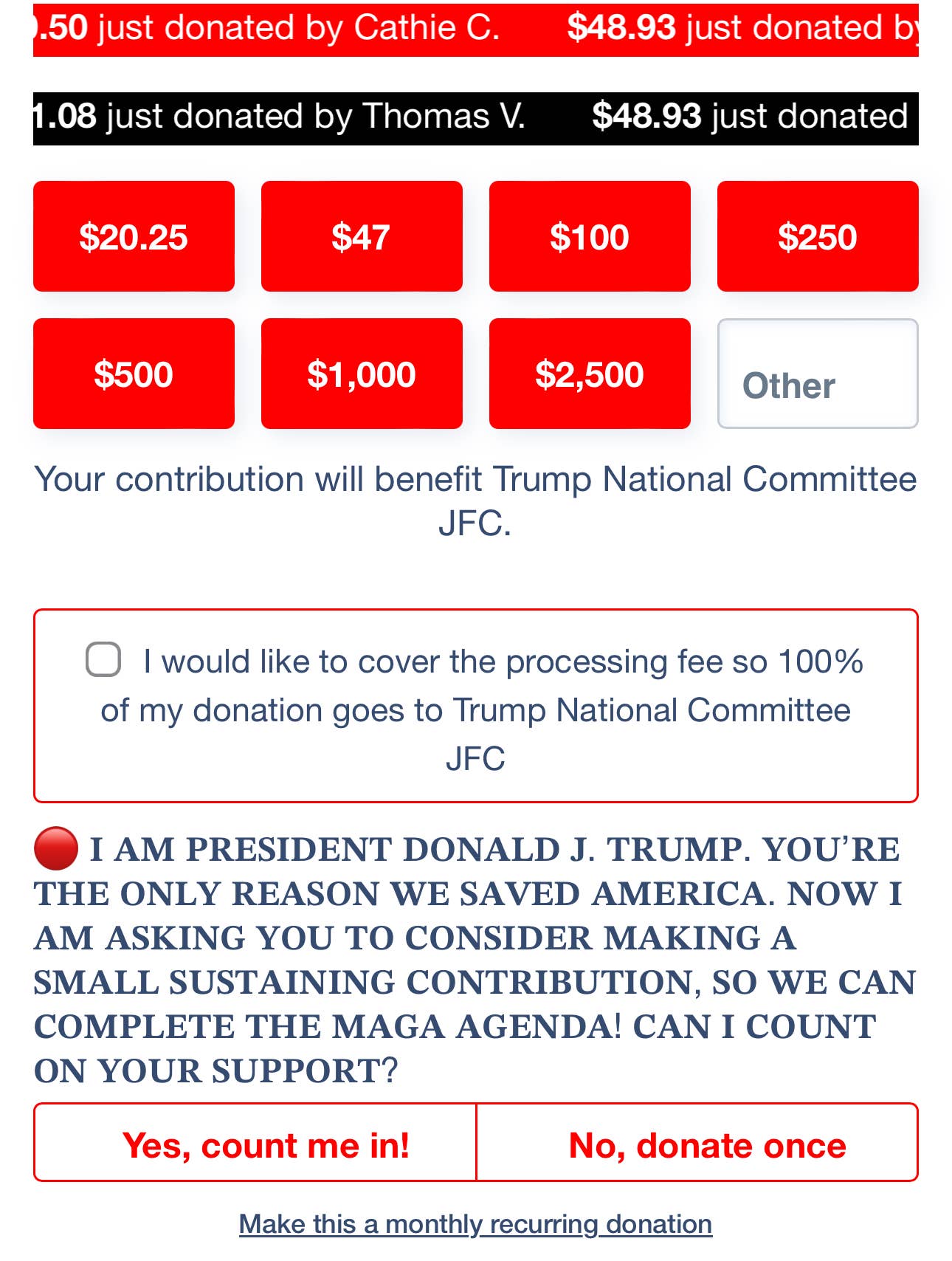 Trump Fundraising Email: DOGE “Chainsaw” Is “Just Getting Started ...