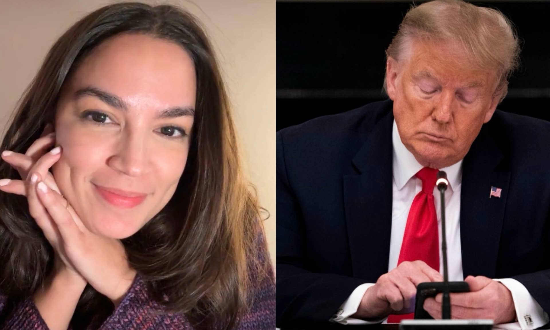 Trump Launches Fundraising Push With Attacks on AOC and Jeffries ...