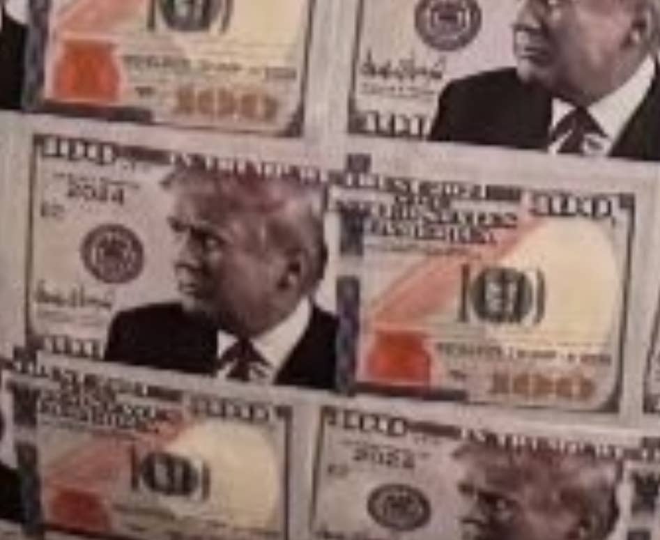 Internet Reacts to Golden-Hoofed, Trump Cash-Covered Goat Idol at Mar-a ...
