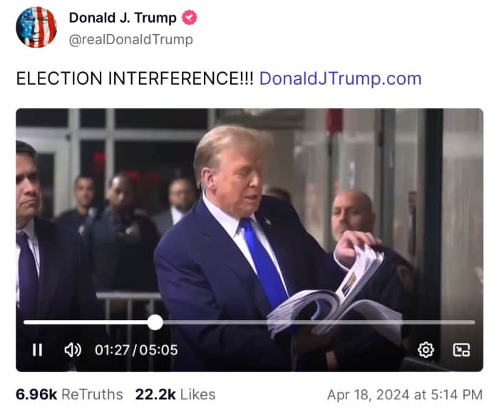 Trump Posted 7 Manipulated News Articles in April - MeidasTouch News