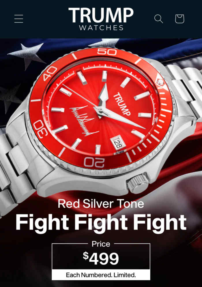 Trump Begins Selling $100,000 Watches - MeidasTouch News
