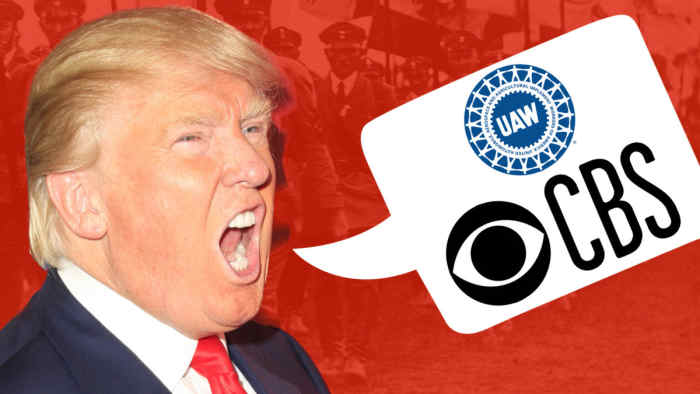 Trump Wants CBS Off the Air, Claims "Autoworker Death March" Occurring ...