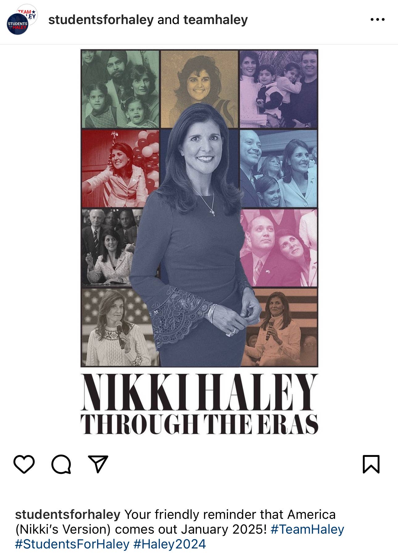 Nikki Haley Campaign Co-Opts Taylor Swift’s Album Art, Branding ...