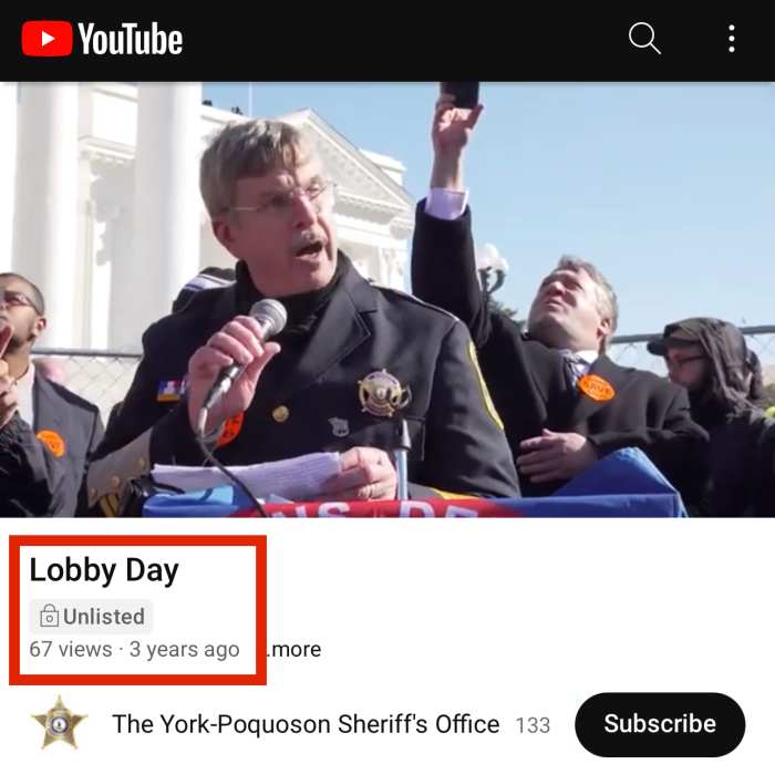 Sheriff Office Hides YouTube Video of Danny Diggs Speaking at 2020 Gun ...
