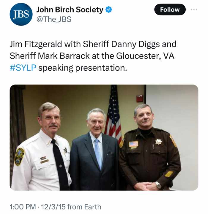 Virginia GOP Senate Candidate Danny Diggs Attended John Birch Society ...