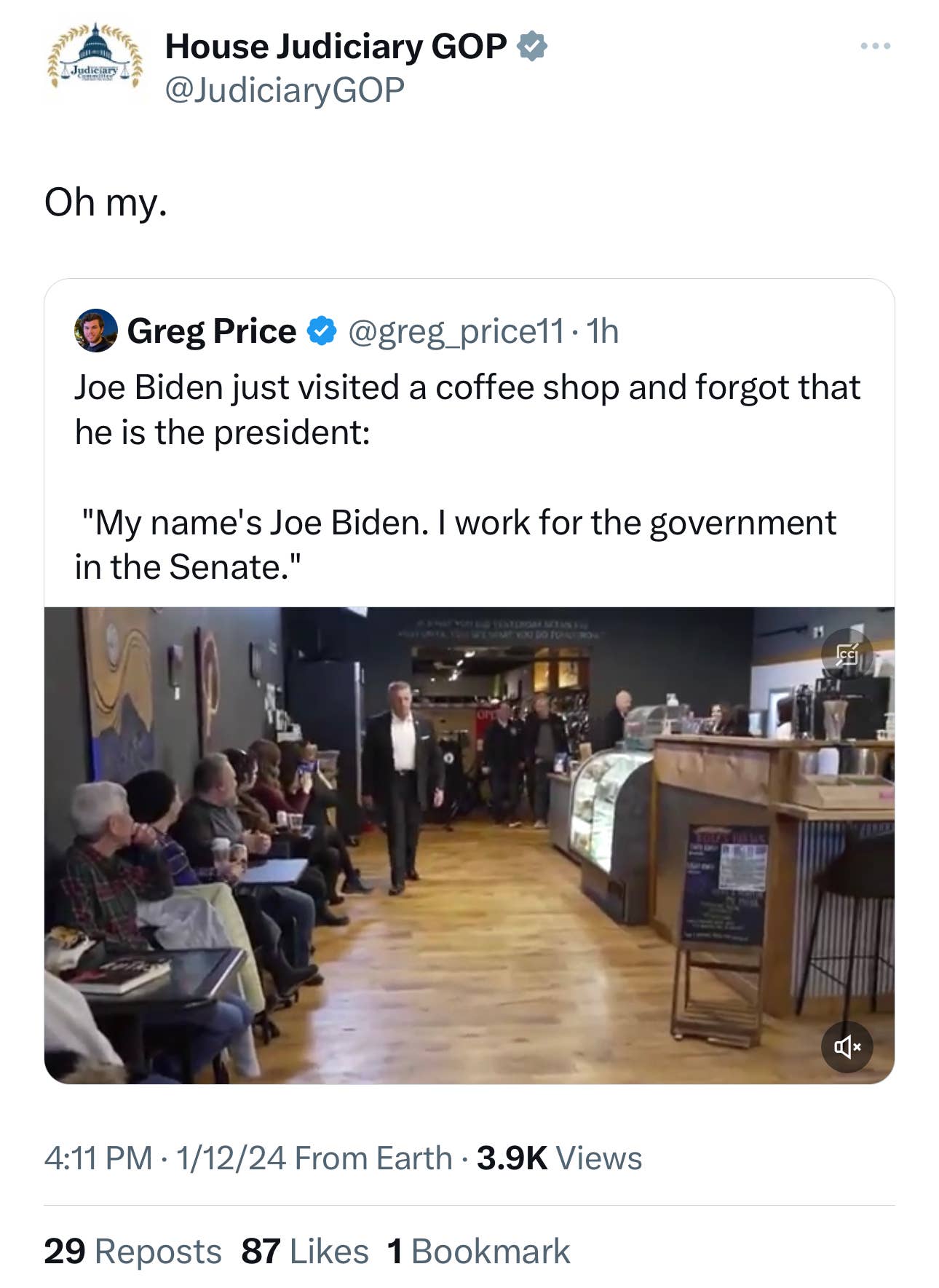 GOP House Judiciary and Several Verified MAGA Accounts Fall for Now ...