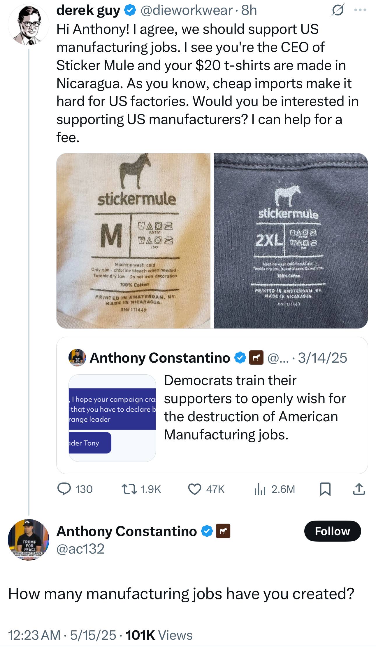 Pro-Trump Sticker Mule CEO Refuses Free Help Switching to “Made in USA ...