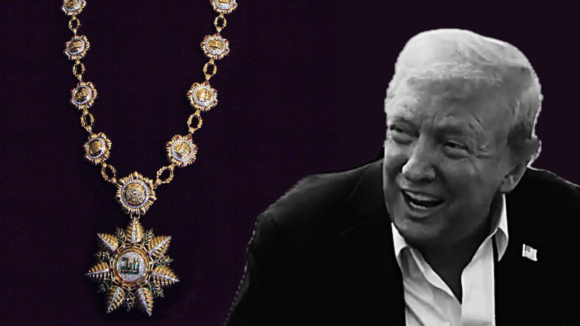 Trump Receives Lavish Gold Necklace Set from Middle East Leader Amid ...
