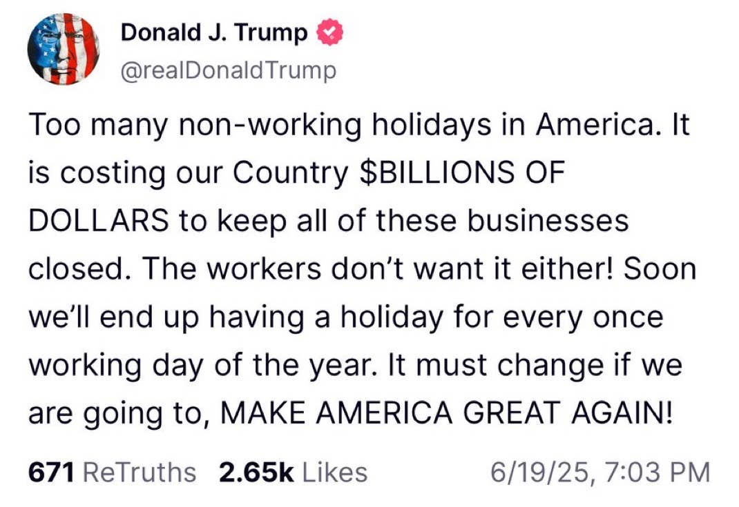 Unearthed Statement Shows Trump Praised Juneteenth in 2024, Now He’s ...