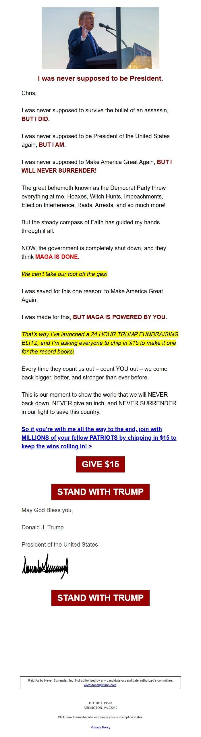 Trump Revives “Going to Heaven” Fundraising Email - MeidasTouch News