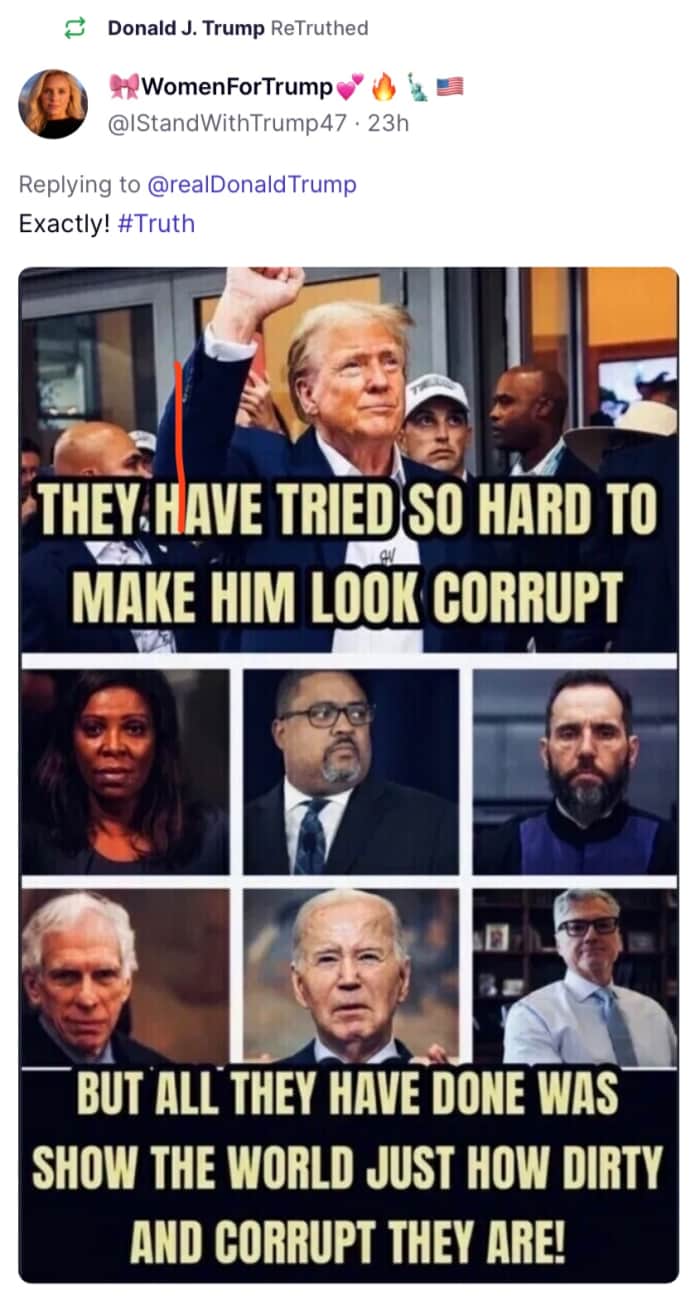 Trump Amplifies Retribution Themed Memes Against His Legal and ...