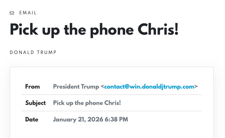 Trump Fundraising Email Claims His Calls Are Being “Blocked ...