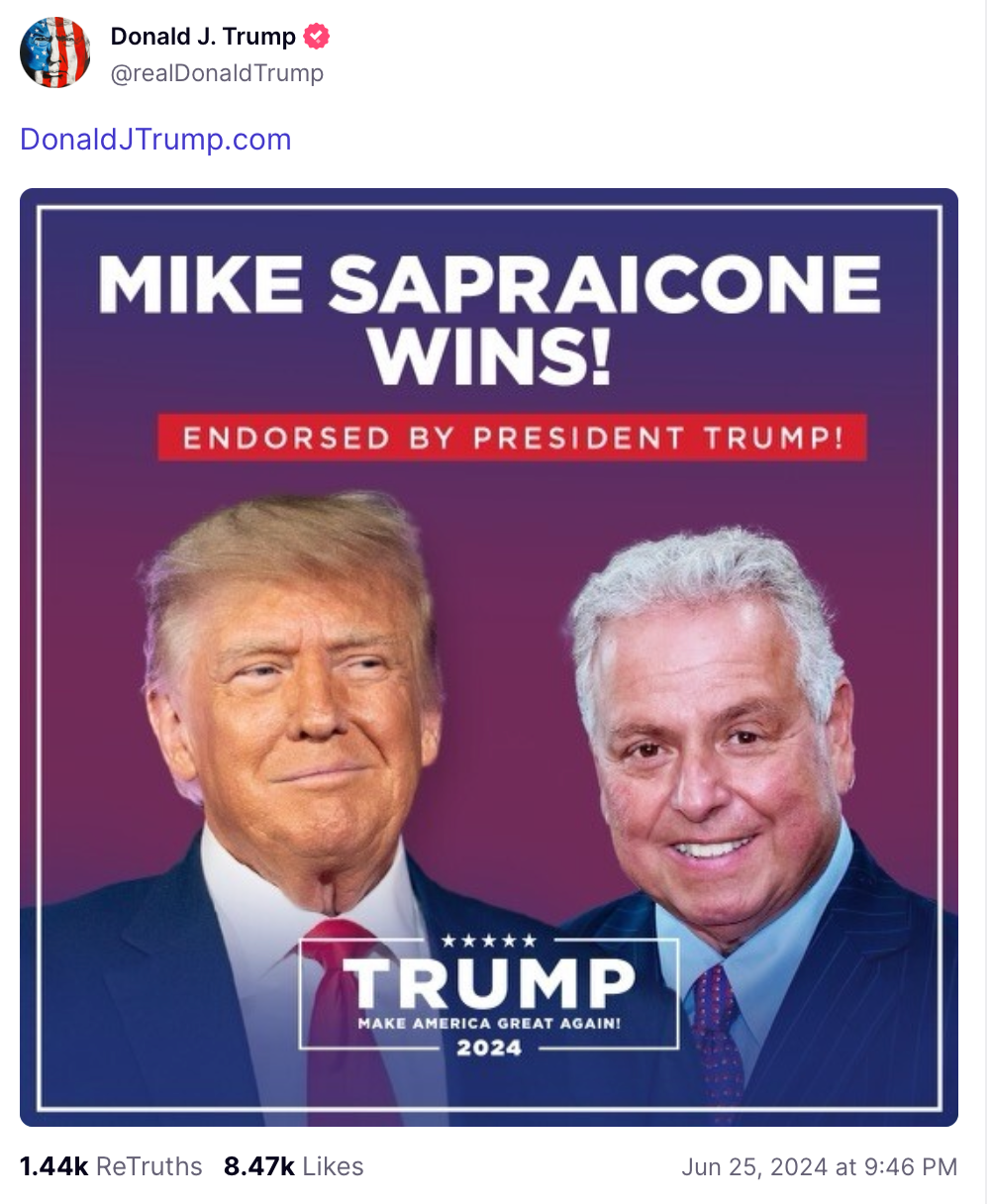 Trump Takes Credit for Endorsing GOP Candidates Without Challengers ...