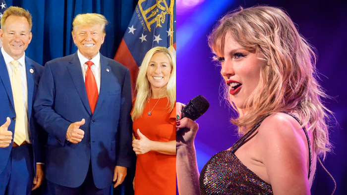 Marge Greene's Boyfriend Says Taylor Swift Jealous of Trump's Crowd ...