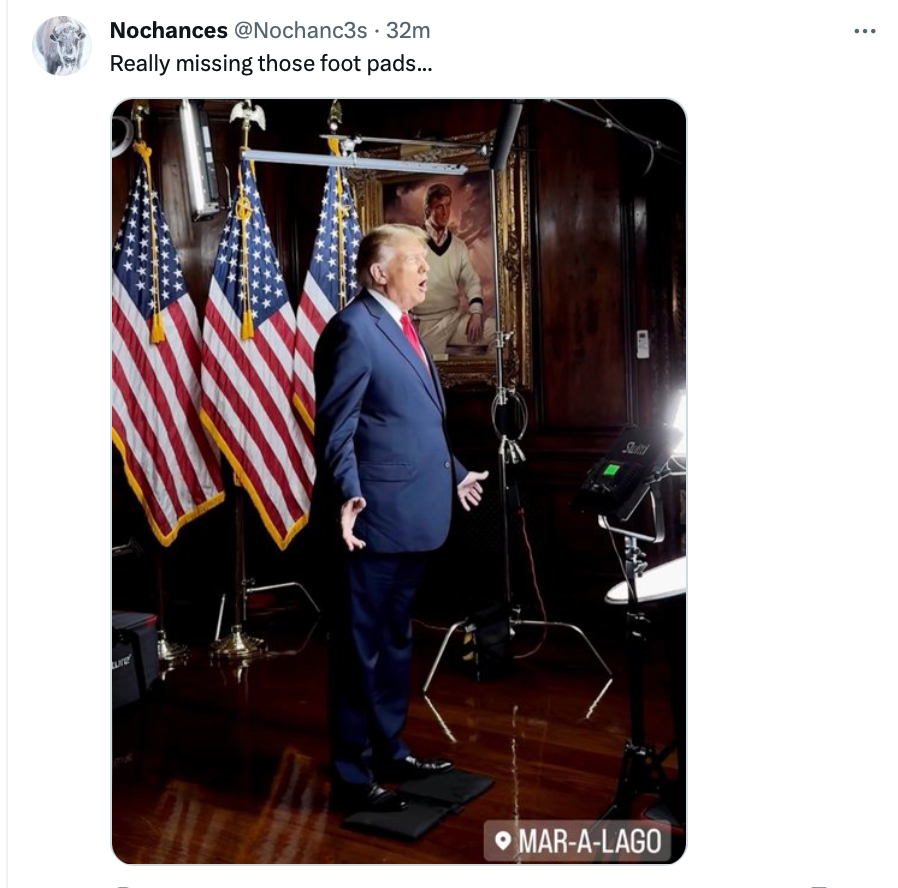 Twitter Reacts to Video of Trump Leaning and Wobbling While Posing for ...