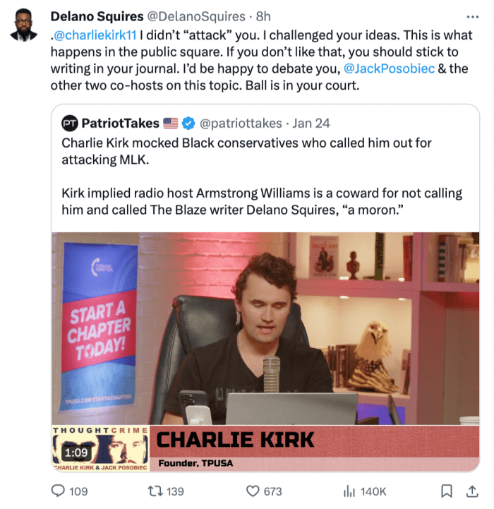 Heritage Foundation Research Fellow Challenges Charlie Kirk to a Debate ...
