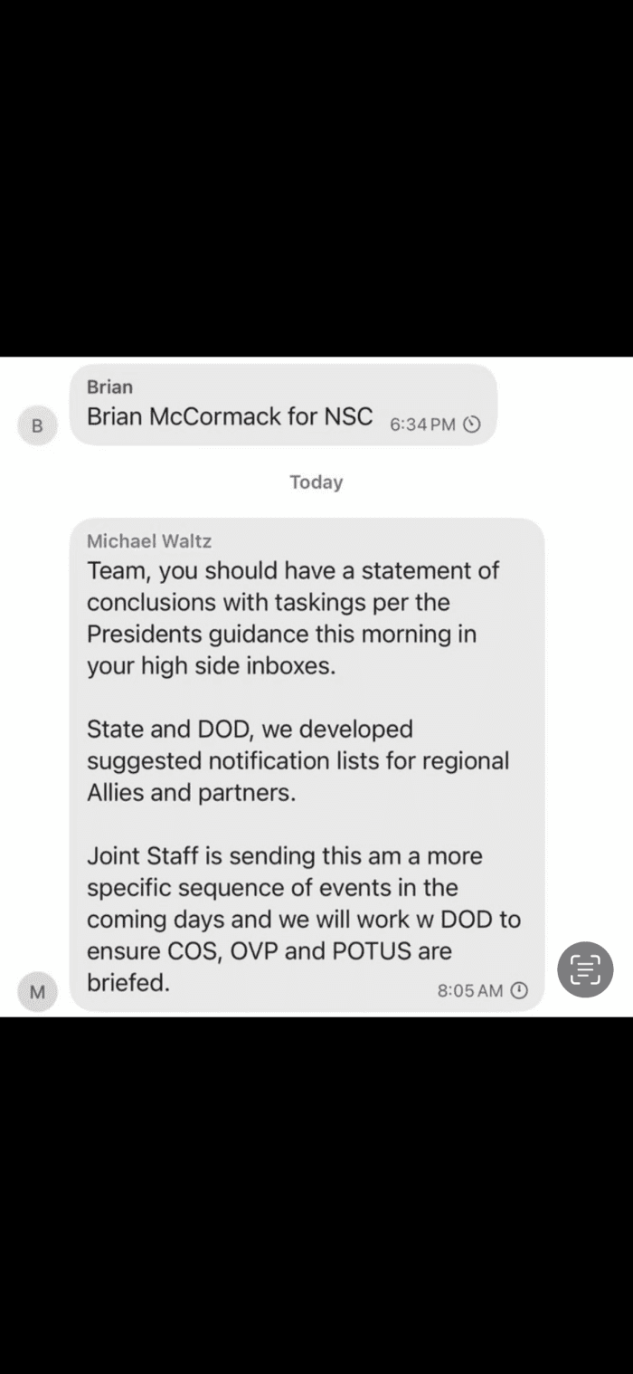 Read Here: The Atlantic Releases Full Leaked Signal Message Thread ...
