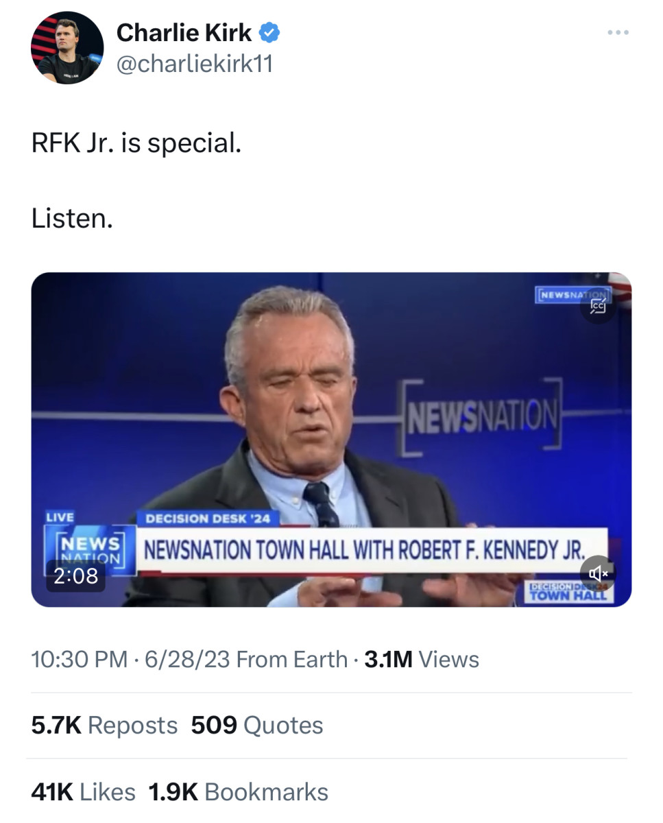 RFK Jr. Will Not Call Out Charlie Kirk‘s Racist Attack on MLK Says ...