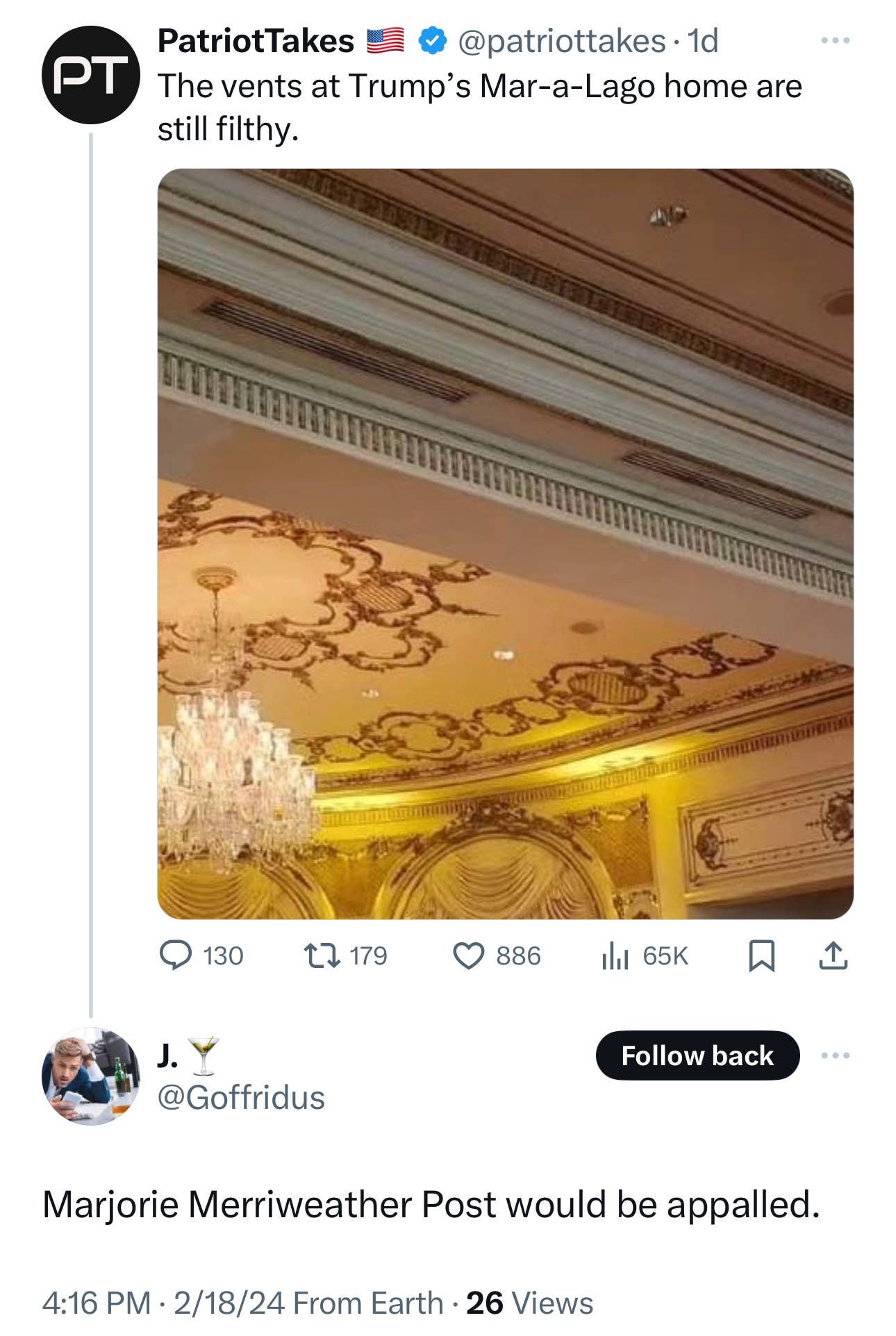 Twitter Reacts to Filthy Air Vents at Trump's Mar-a-Lago Home ...