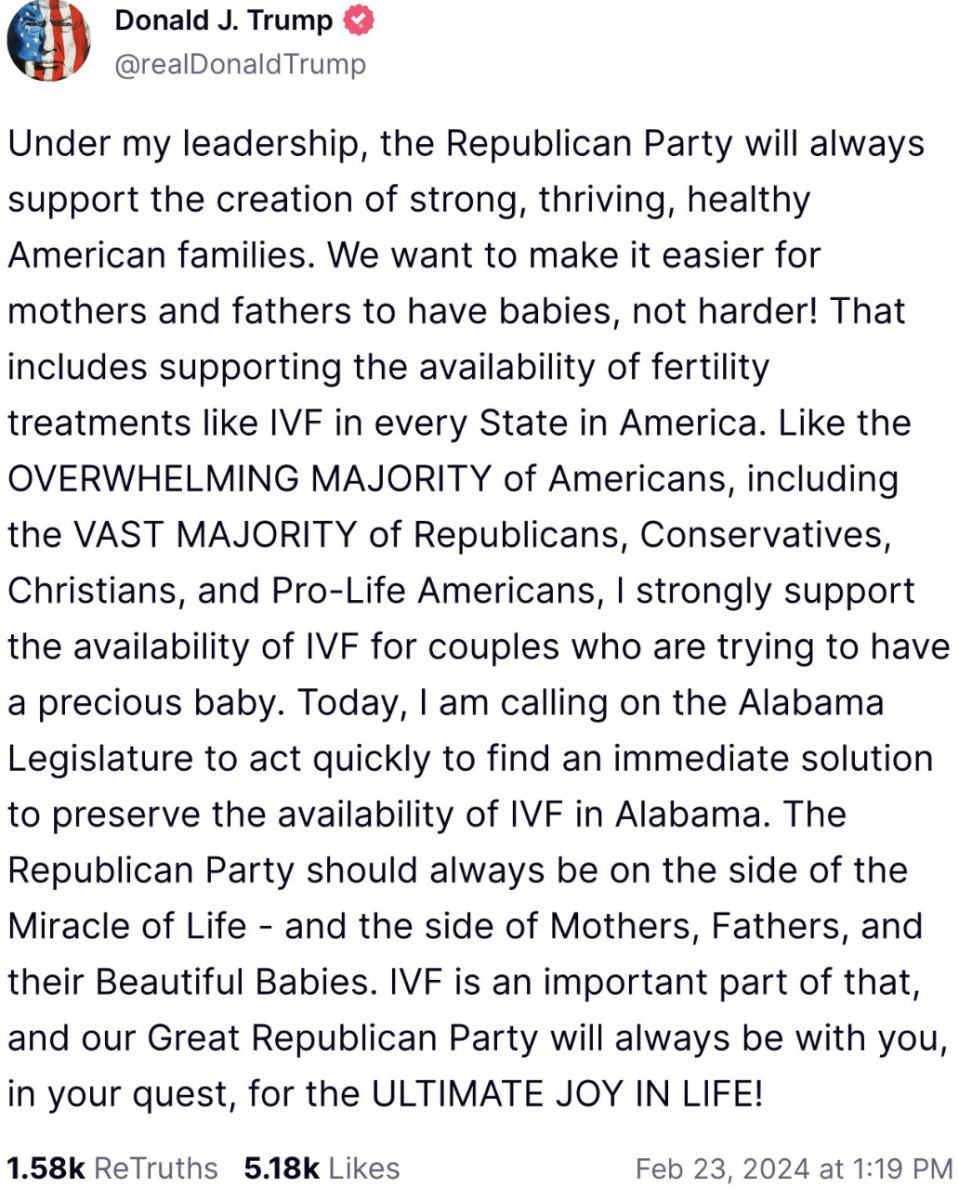 Trump Tries To Evade Blame for Alabama IVF Ban He Caused - MeidasTouch News