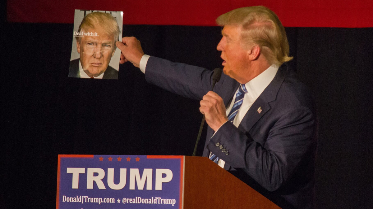 Trump Posts Meme Depicting the United States As a Burning American Flag ...