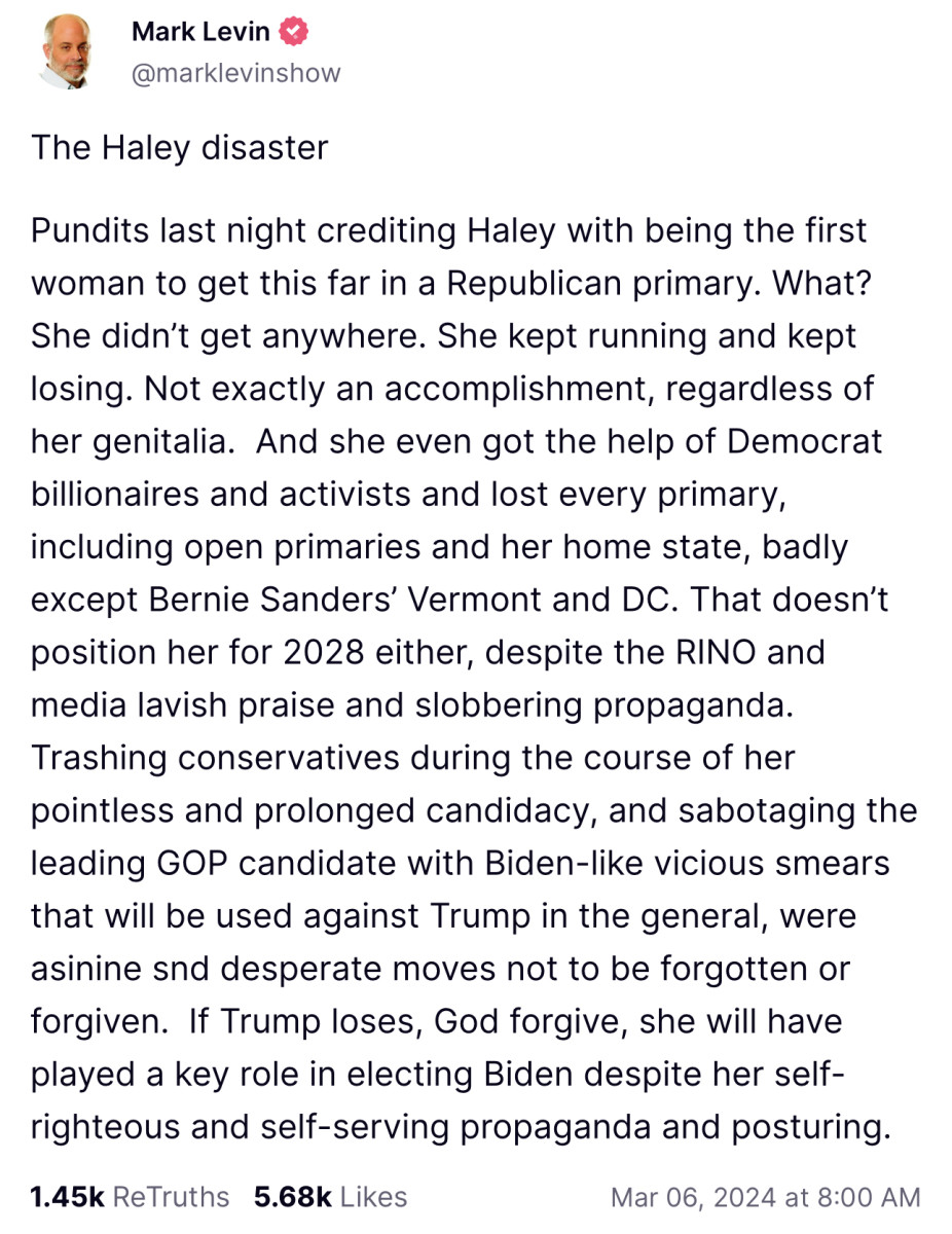 Trump Continues to Attack Nikki Haley on Truth Social - MeidasTouch News