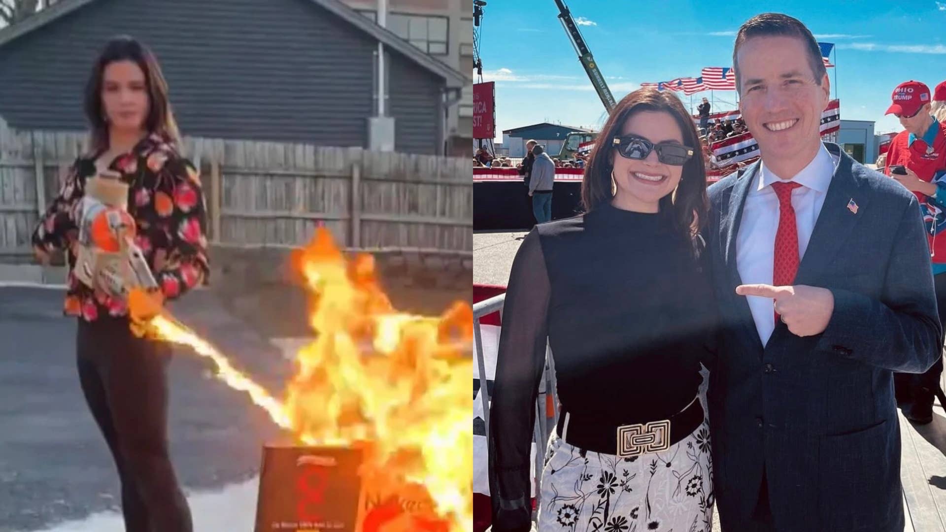 Bernie Moreno Posed With MAGA Book Burning Candidate at Trump Rally ...